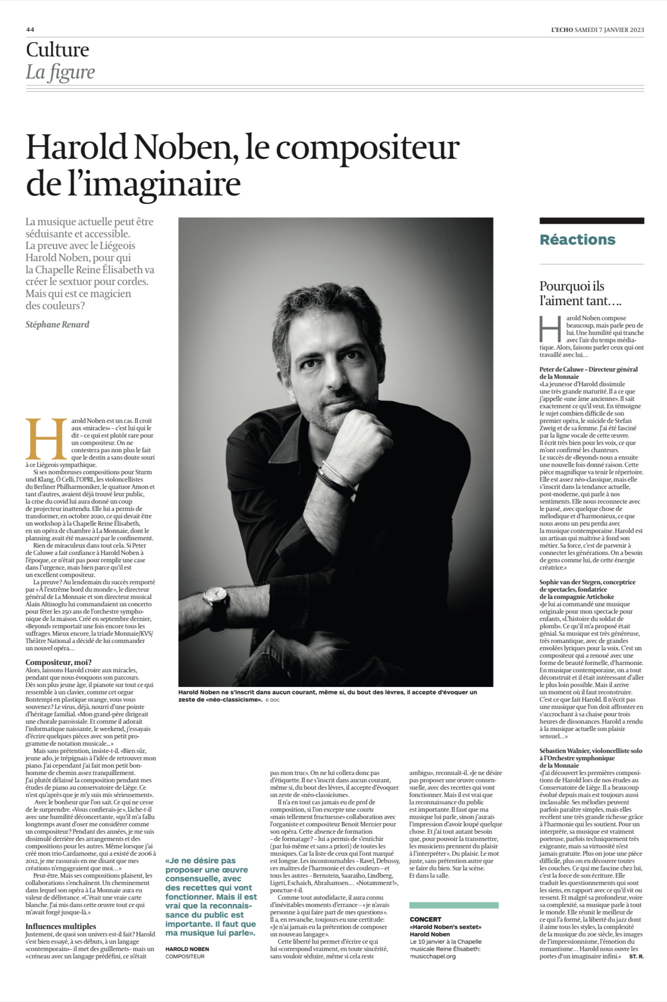 Harold Noben, le compositeur de l’imaginaire – Harold Noben